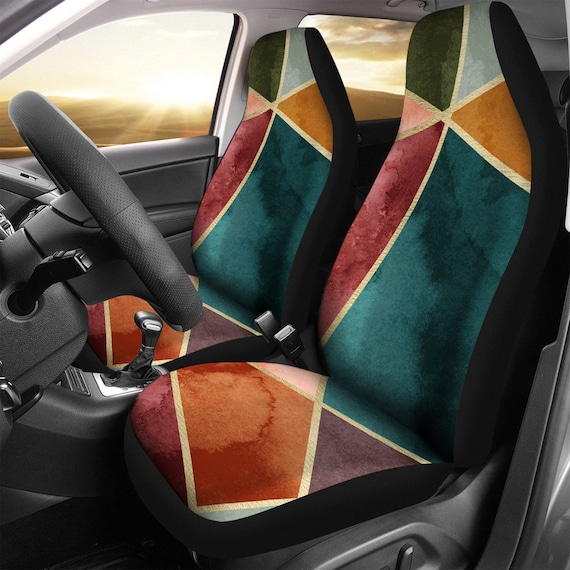 Earth Pattern Cute Seat Cover New Car Gifts for Him Custom Seat Covers Etsy