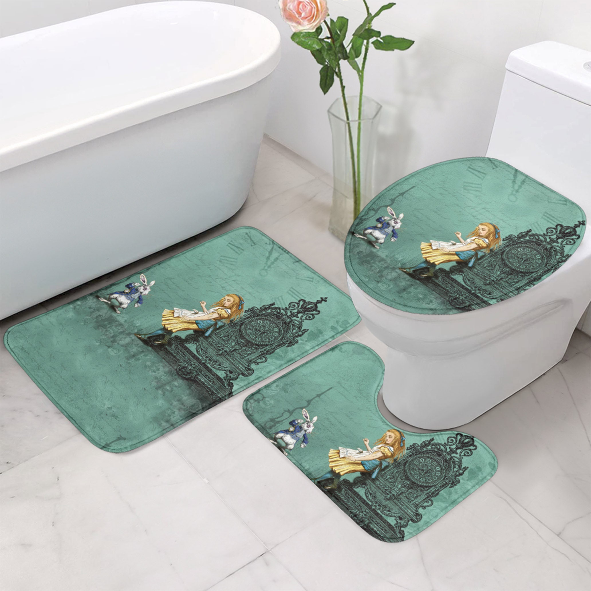 Alice in Wonderland Bathroom Set, New Home Gifts for Her Bathroom Home ...