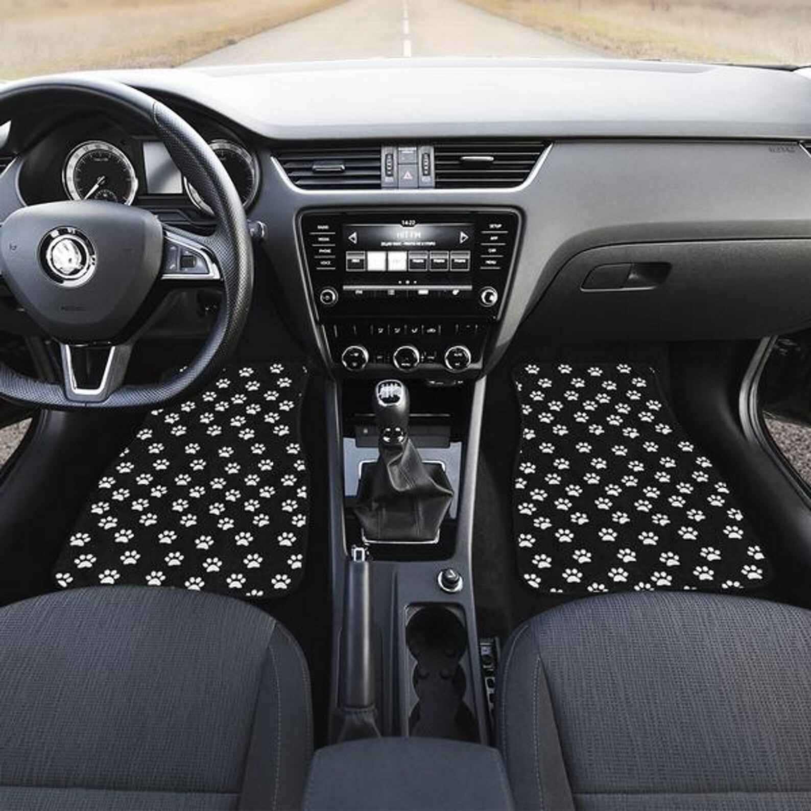 Paw Prints Front Car Floor Mats Custom Made Housewarming - Etsy