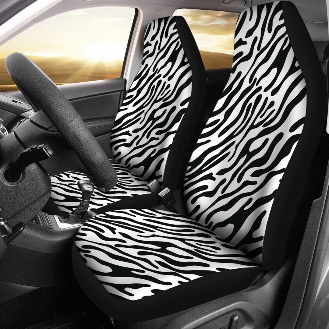 Zebra Stripe Car Seat Covers, Animal Lovers Gifts for Her Custom Made ...