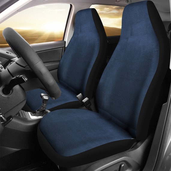Blue Car Seat Covers Custom Made Cover New Car Gifts Car Accessories Front Seat Covers Etsy Canada