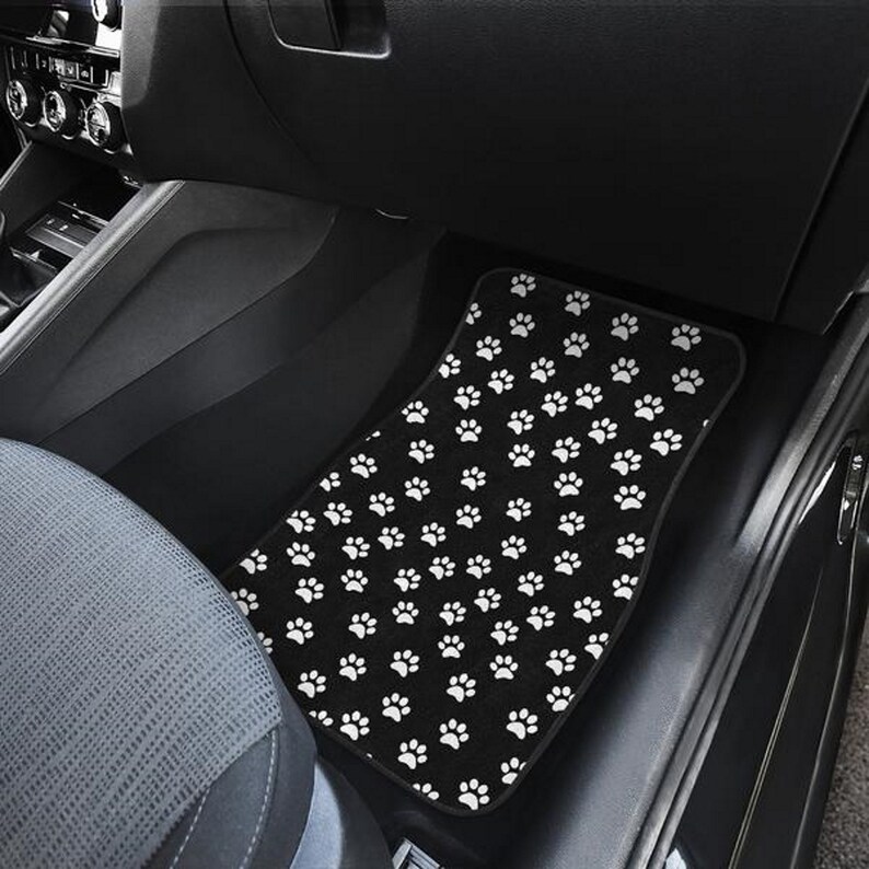Paw Prints Front Car Floor Mats Custom Made Housewarming - Etsy