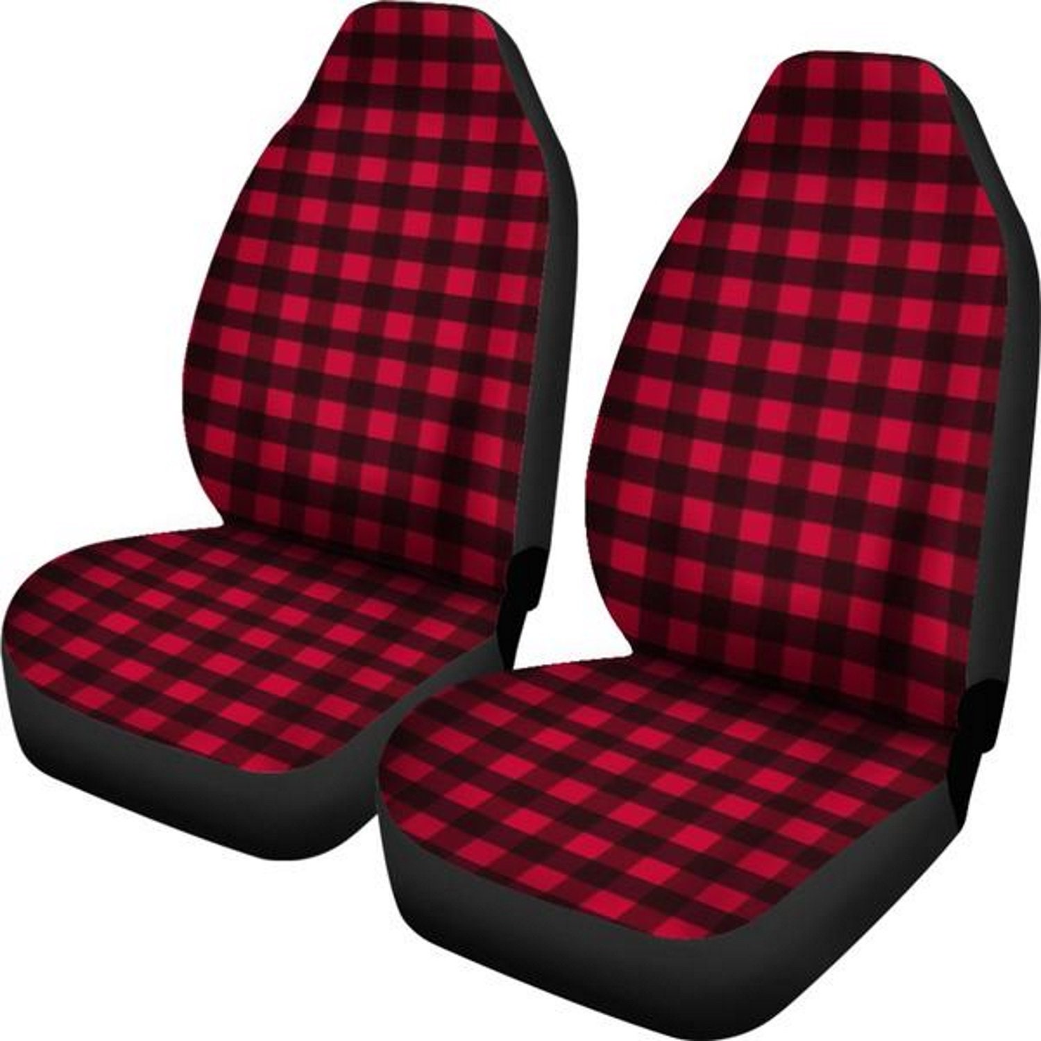 Red Plaid Flannel Shirt, Car Seat Covers, Car Accessories, Gift for Her ...