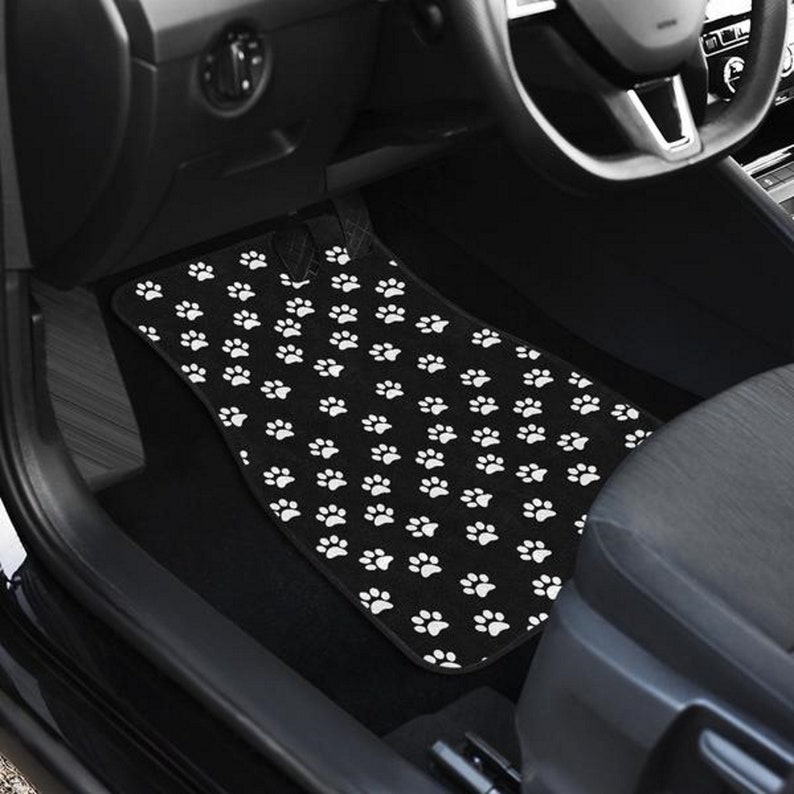 Paw Prints Front Car Floor Mats Custom Made Housewarming - Etsy