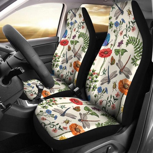 Dragonflies and Flowers Springtime Car Accessories Gift for - Etsy