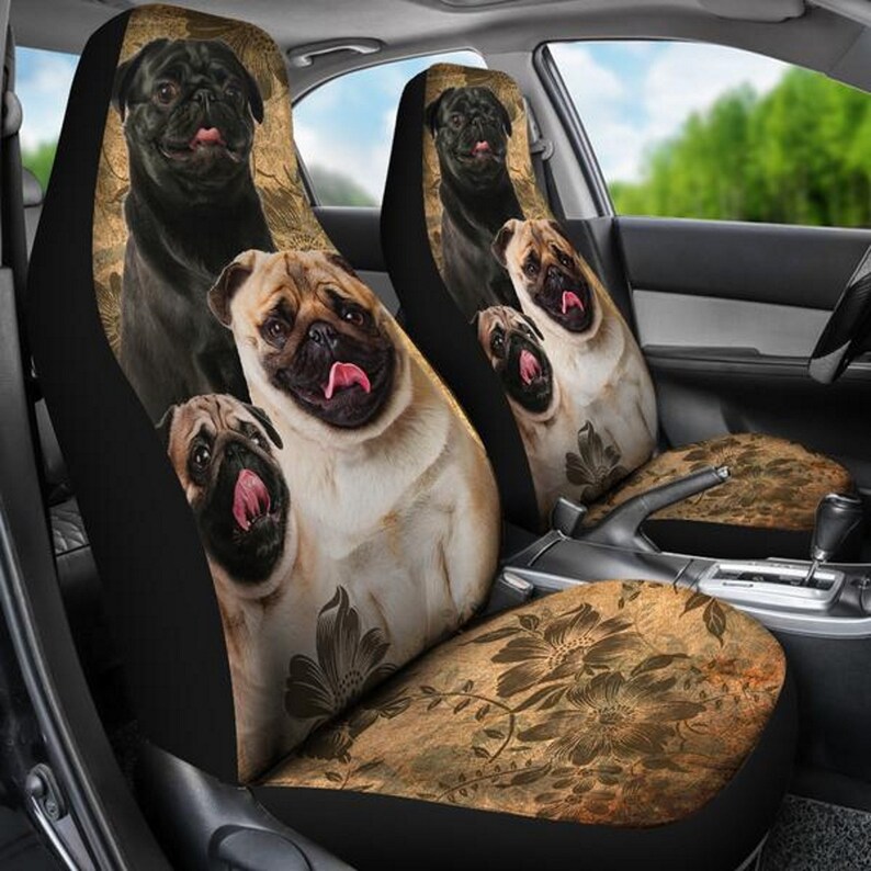 Pug Dog Lover Gift Car Seat Covers Car Accessories Gift - Etsy