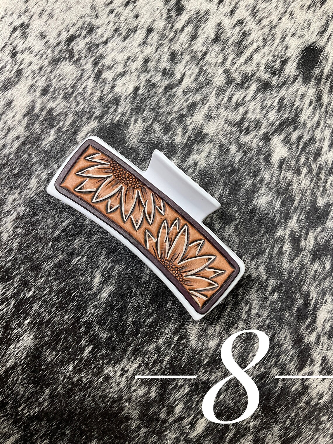 4 Hand Tooled Claw Clips - Etsy