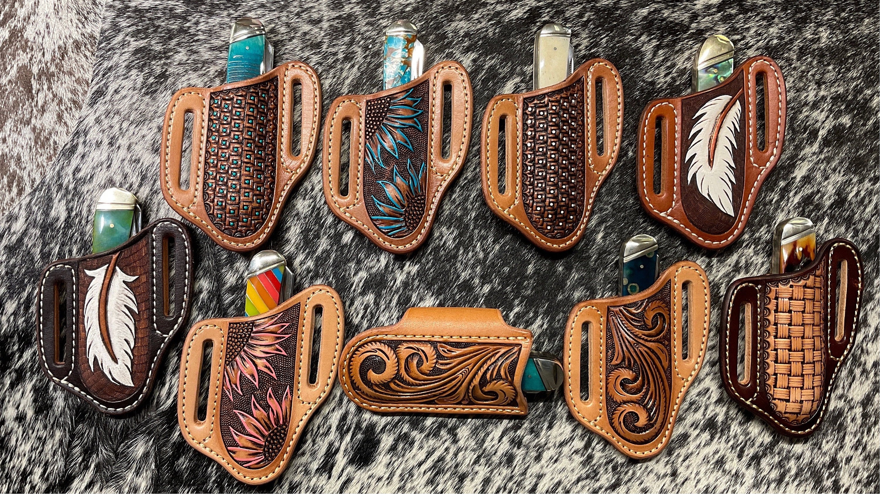 A) Handmade Knife Sheath Combo - Etsy