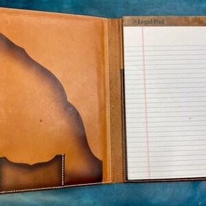 Hand Made Leather Tooled Padfolio - Etsy