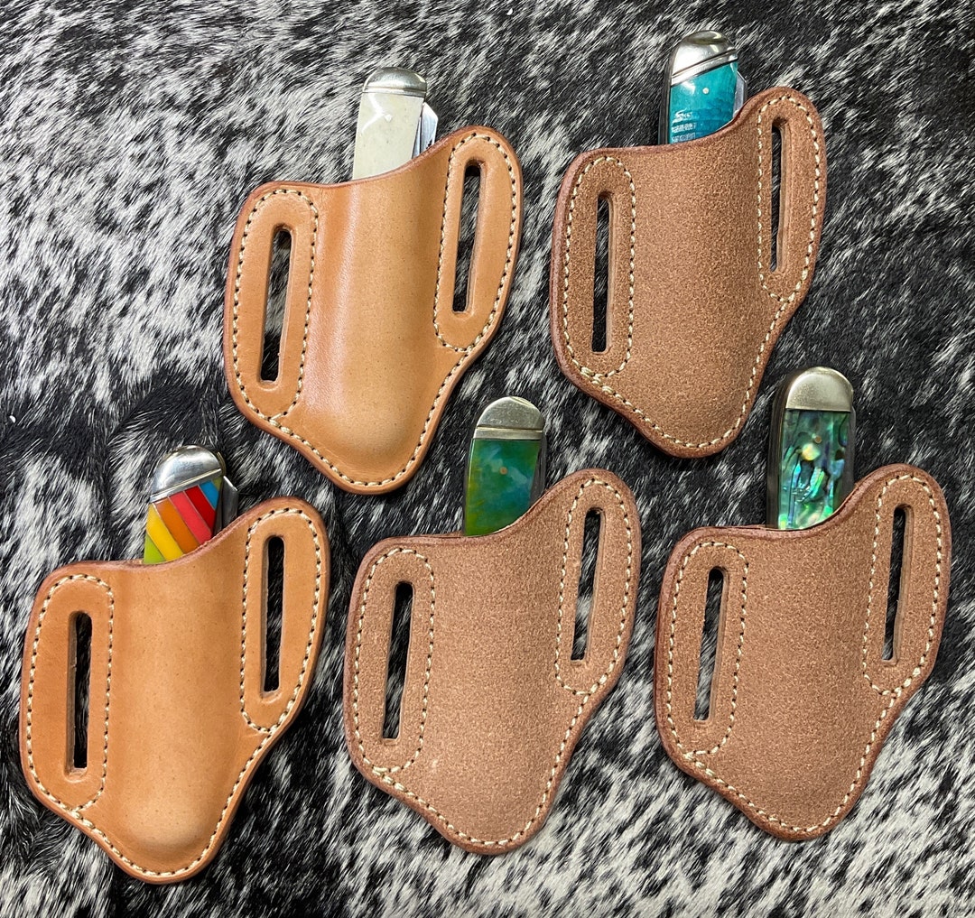 Hand Made "ranch Hand" Leather Knife Sheath - Etsy