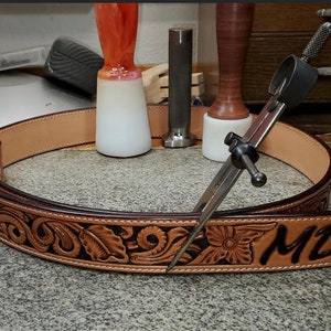 Custom Hand Tooled Leather Belt - Etsy