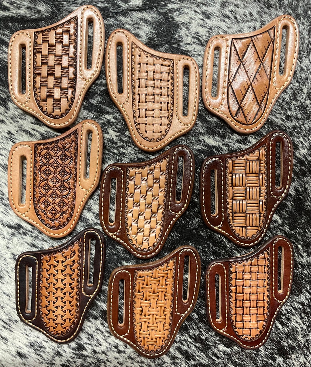 D) Hand Tooled Leather Knife Sheath - Etsy