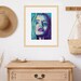 Colorful Girl Portrait Emotional Art Abstract Female Painting Woman ...