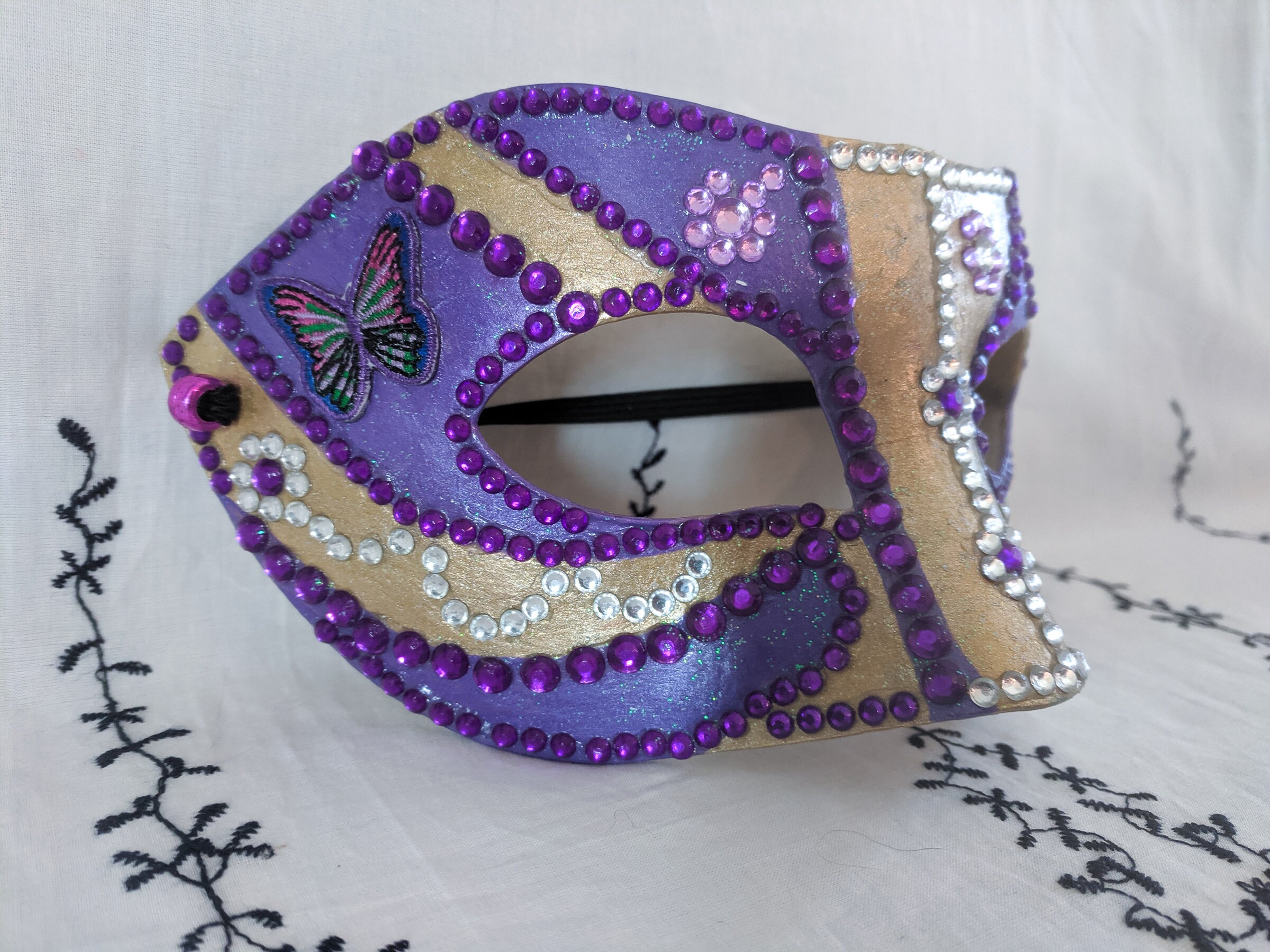 Hand-decorated Masquerade Mask Costume Mask Women's Halloween Mask ...
