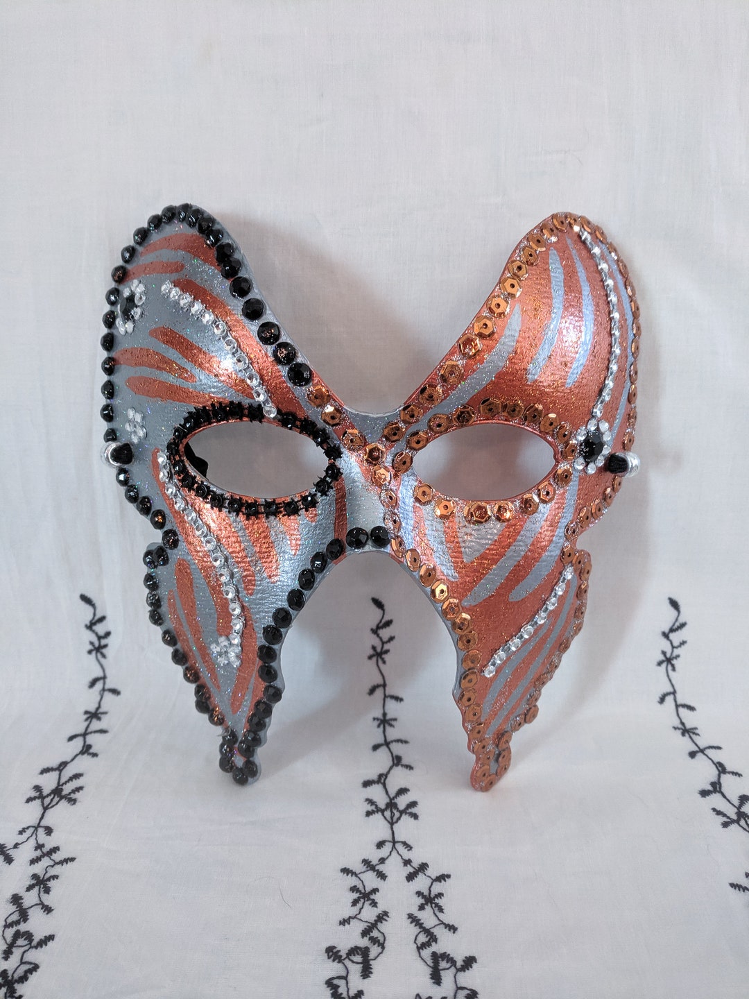 Men's Masquerade Mask | Warrior Halloween Mask | Hand-painted Costume ...