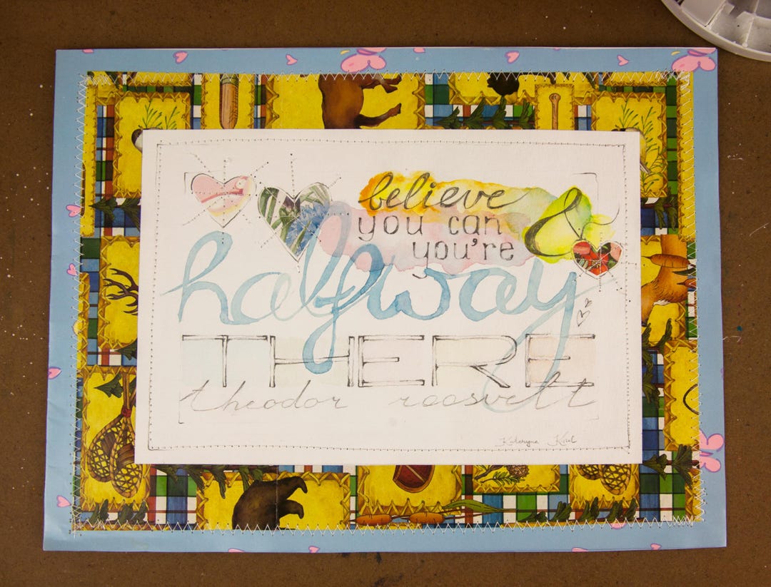 Abstract Words Painting | Original Watercolor Painting | Gallery Wall ...