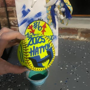 Painted Softball, Customized Softball, Personalized Softball ...