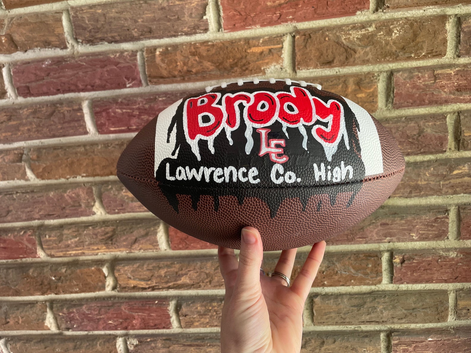 Football, Custom Painted Football, Personalized Football, Custom Sports ...