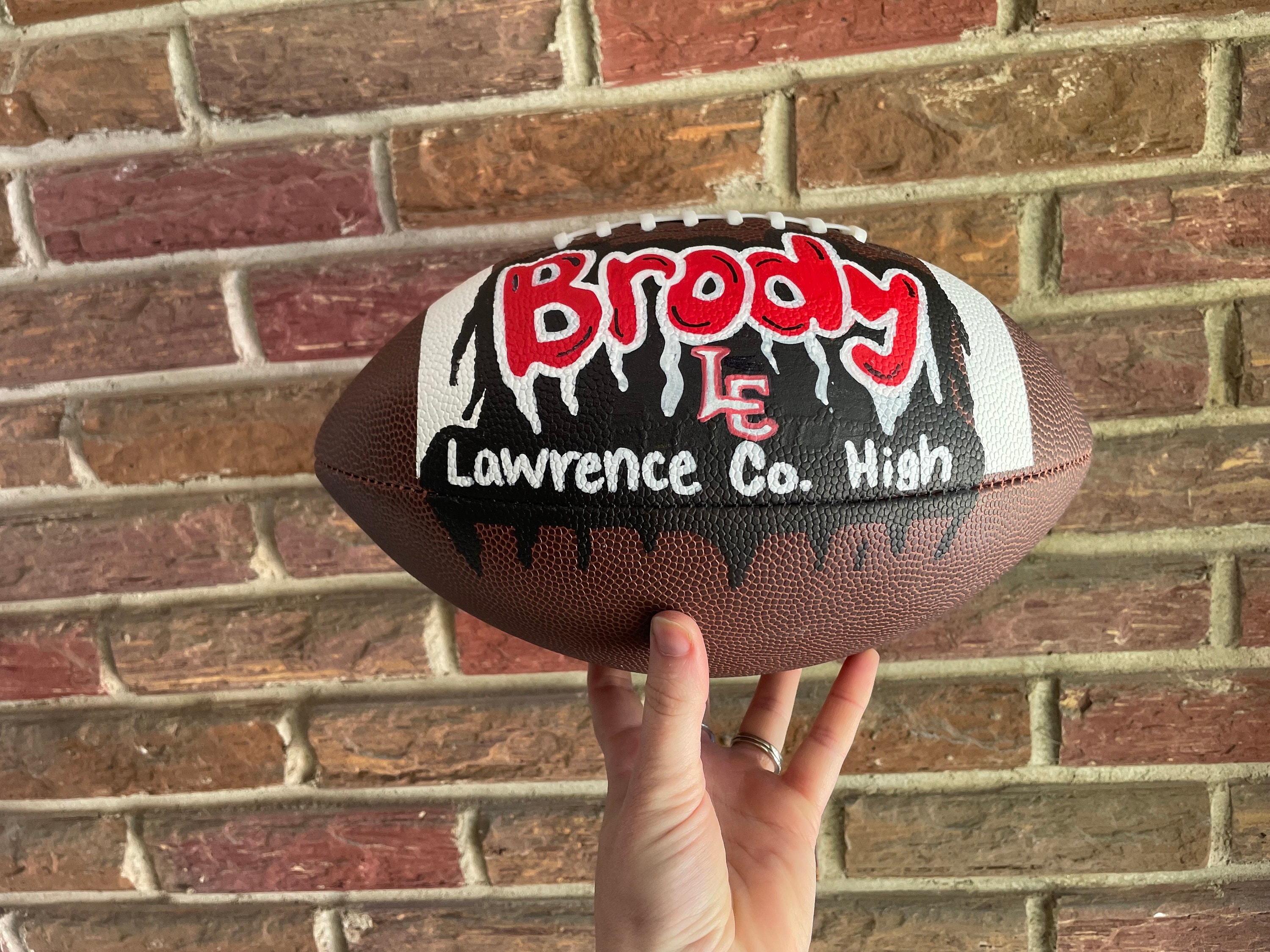 Football, Custom Painted Football, Personalized Football, Custom Sports ...