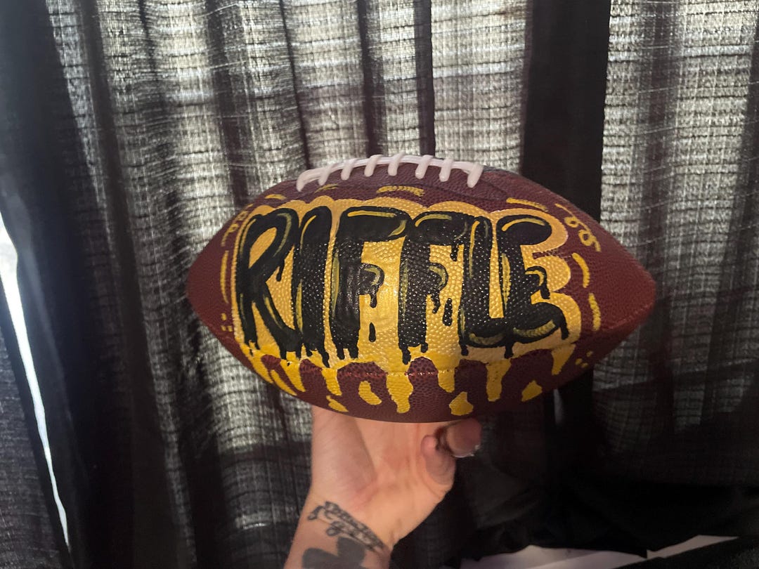 Football, Custom Painted Football, Personalized Football, Custom Sports ...