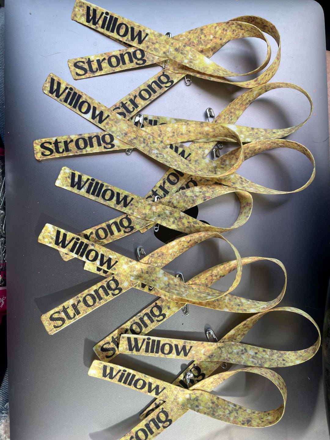 Memorial Ribbon, Cancer Ribbon Pins, Custom Printed Ribbon. in Memory ...