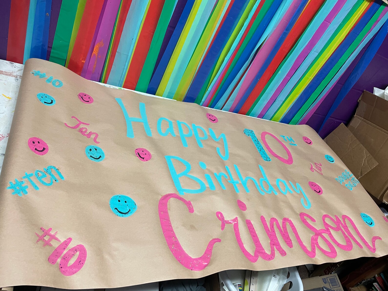 Birthday Banners, Hand Painted Banners - Etsy