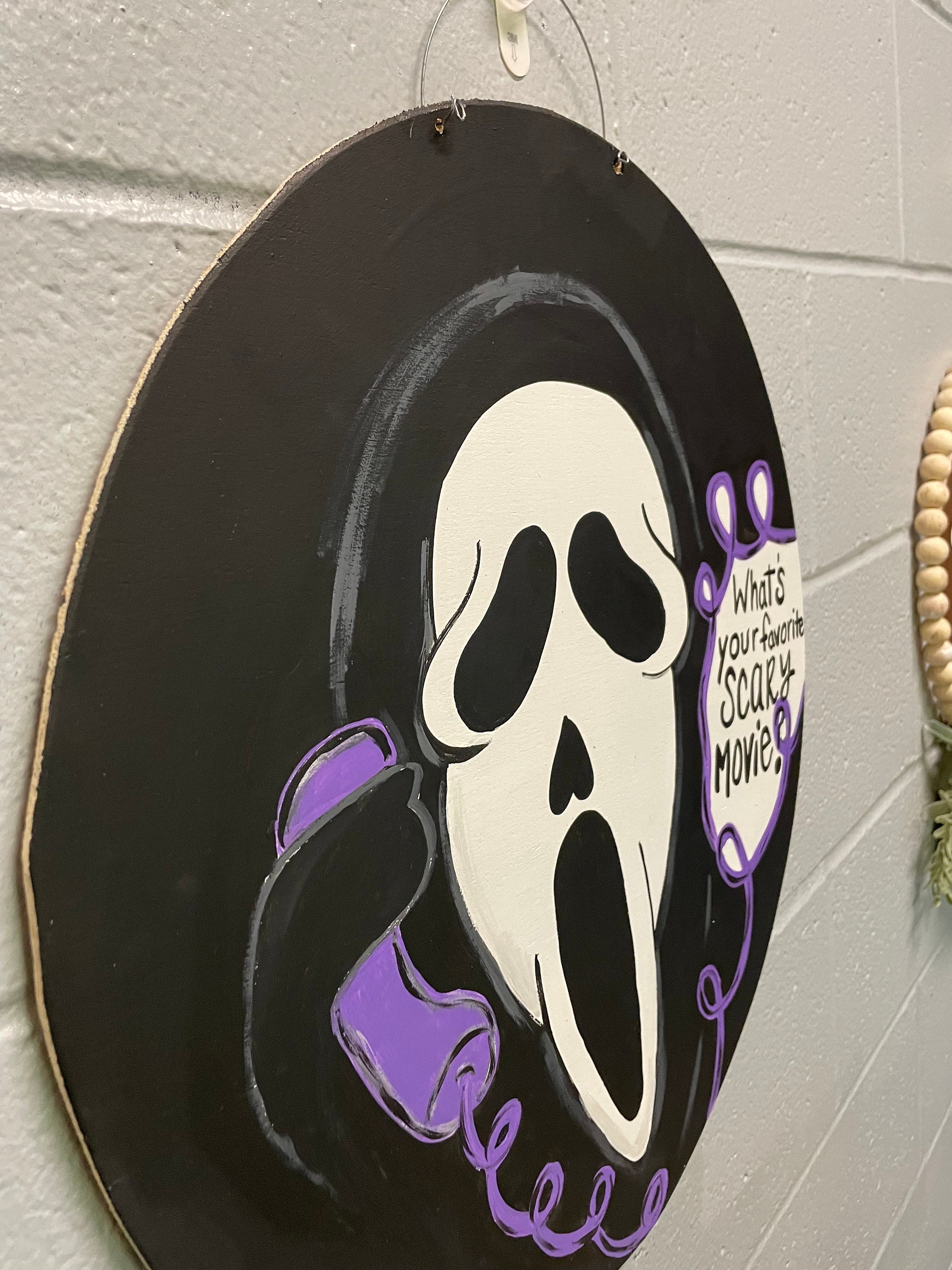 Ghost Door Hanger, Horror Door Hanger, Halloween Door Hanger, Door ...