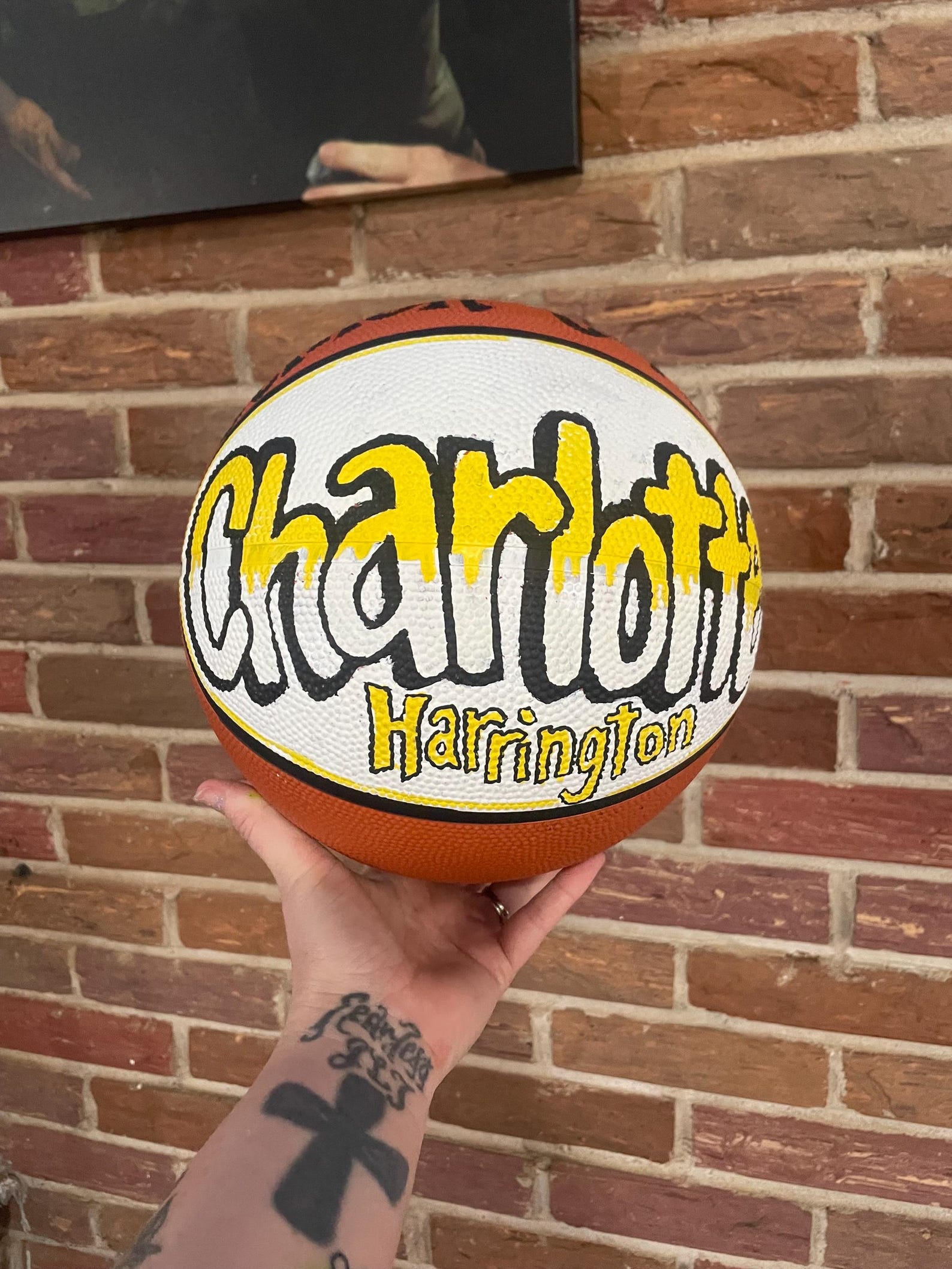Personalized Basketball, Handpainted Basketball, Custom Sports Logo ...
