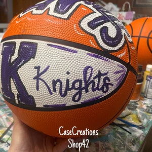 Personalized Basketball, Handpainted Basketball, Custom Sports Logo ...
