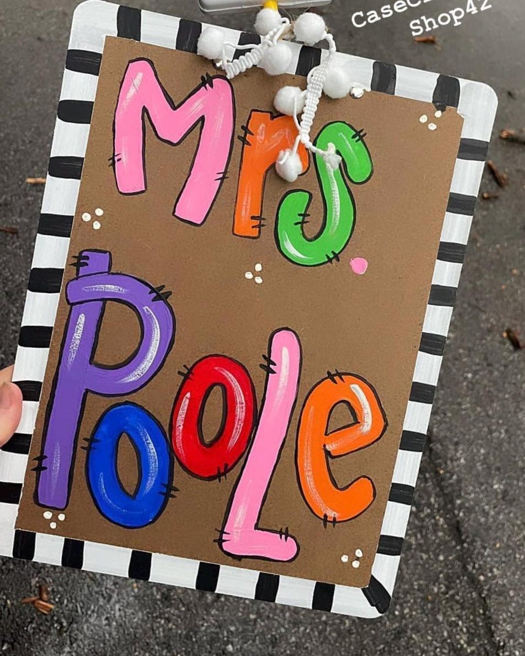 Handpainted Teacher Clipboards, Customized Clipboards, Teacher ...