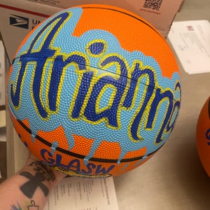 Handpainted Personalized Basketball, Custom Team Logo Decor - Etsy