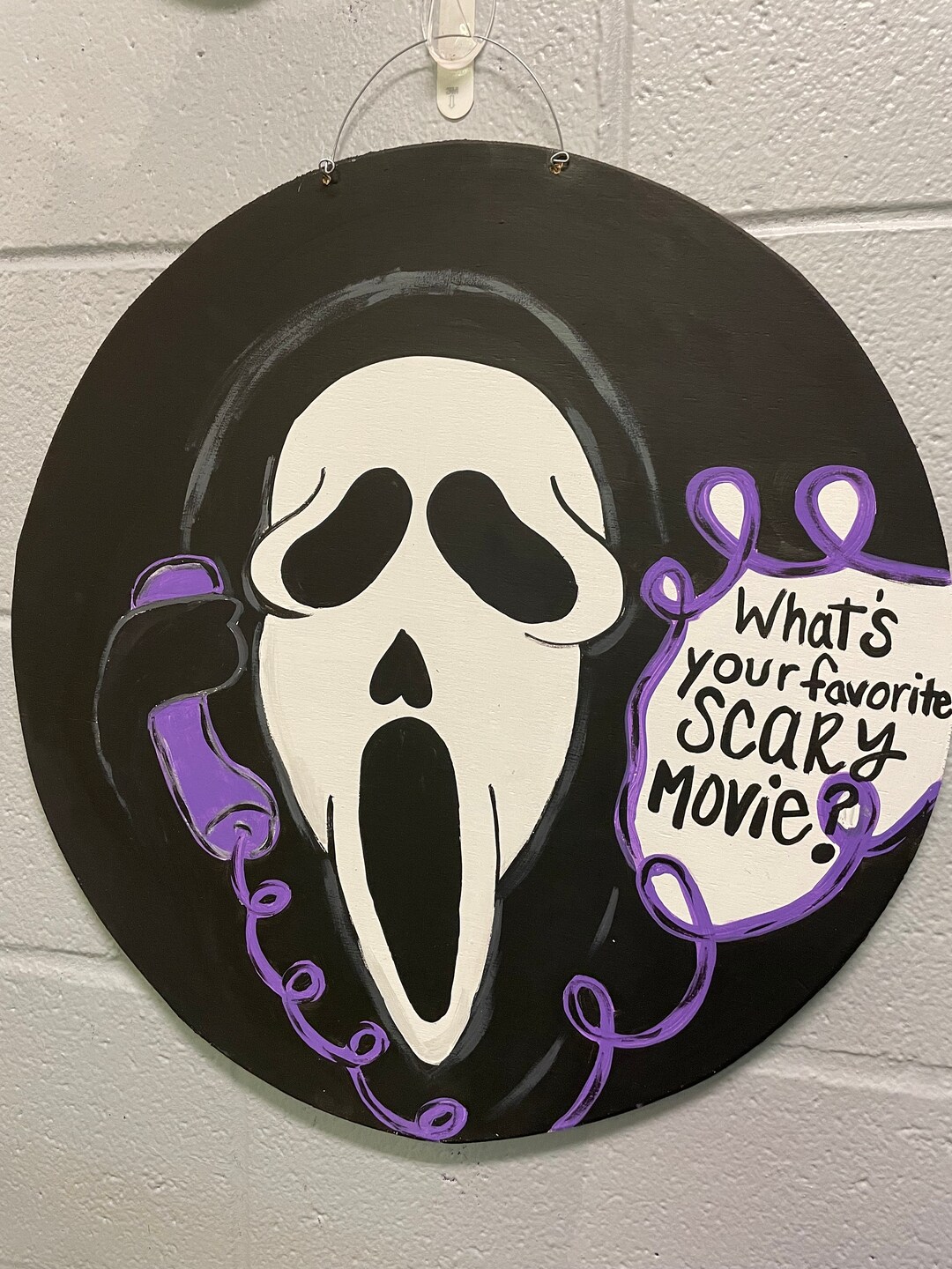 Ghost Door Hanger, Horror Door Hanger, Halloween Door Hanger, Door ...