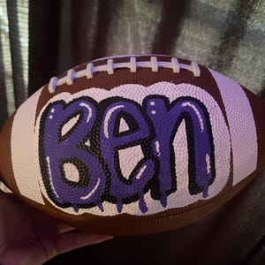 Football, Custom Painted Football, Personalized Football, Custom Sports ...