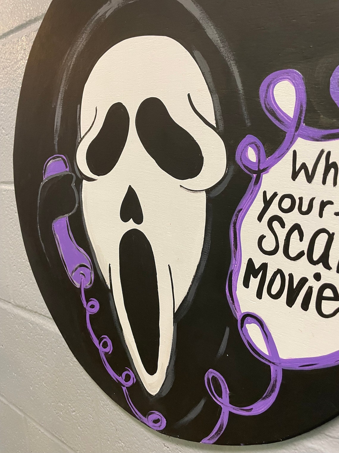 Ghost Door Hanger, Horror Door Hanger, Halloween Door Hanger, Door ...
