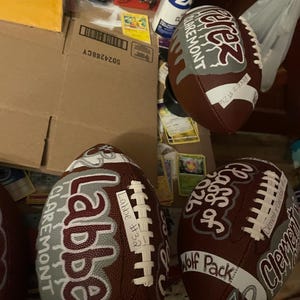 Football, Custom Painted Football, Personalized Football, Custom Sports ...