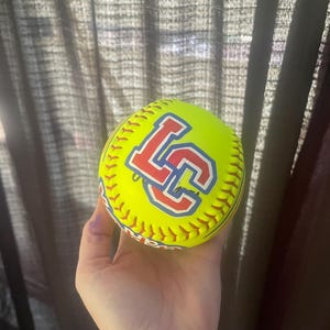 Painted Softball, Customized Softball, Personalized Softball ...