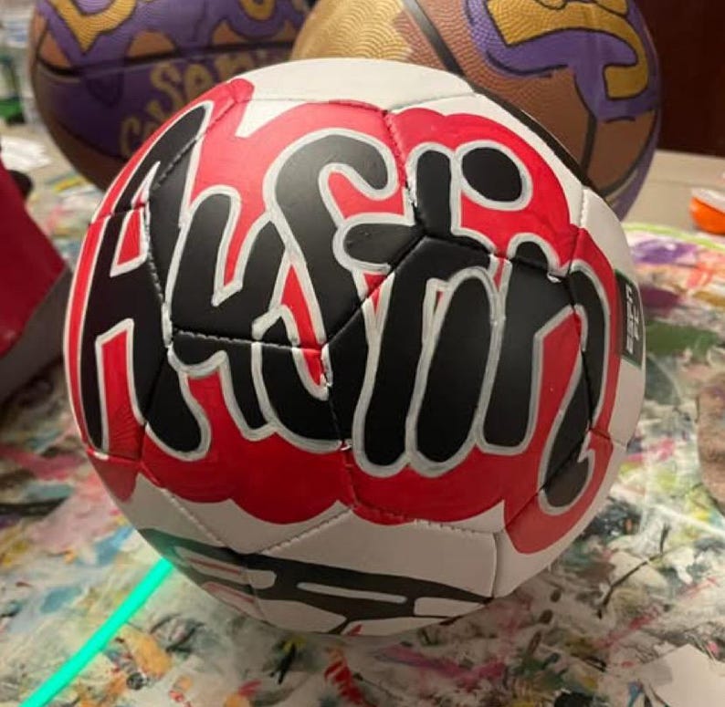 Custom Painted Soccer Ball, Personalized Soccer Ball, Custom Sports ...
