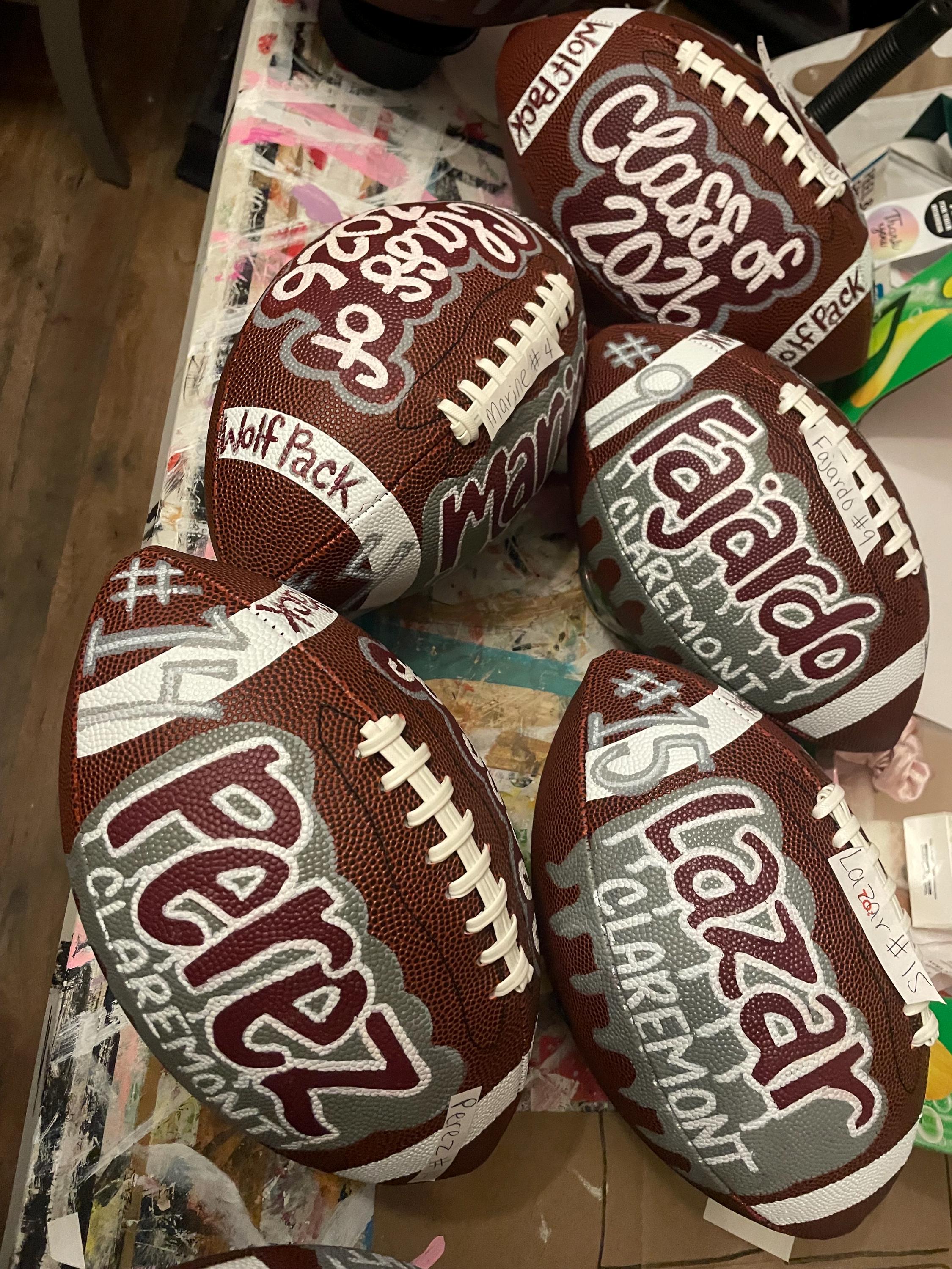 Football, Custom Painted Football, Personalized Football, Custom Sports ...