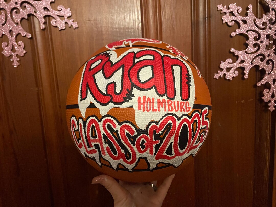 Personalized Basketball, Handpainted Basketball, Custom Sports Logo ...