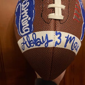 Football, Custom Painted Football, Personalized Football, Custom Sports ...