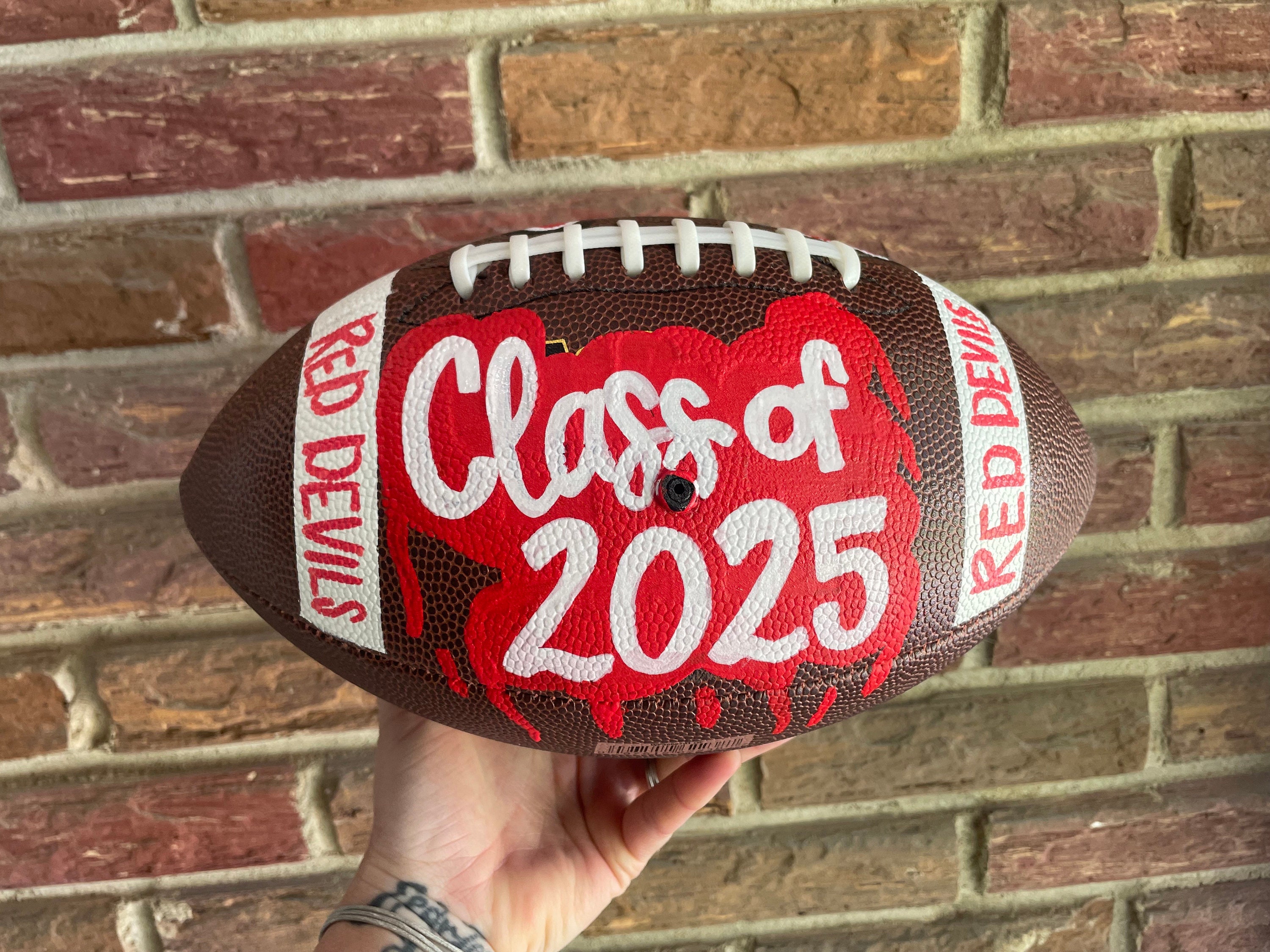 Football, Custom Painted Football, Personalized Football, Custom Sports ...