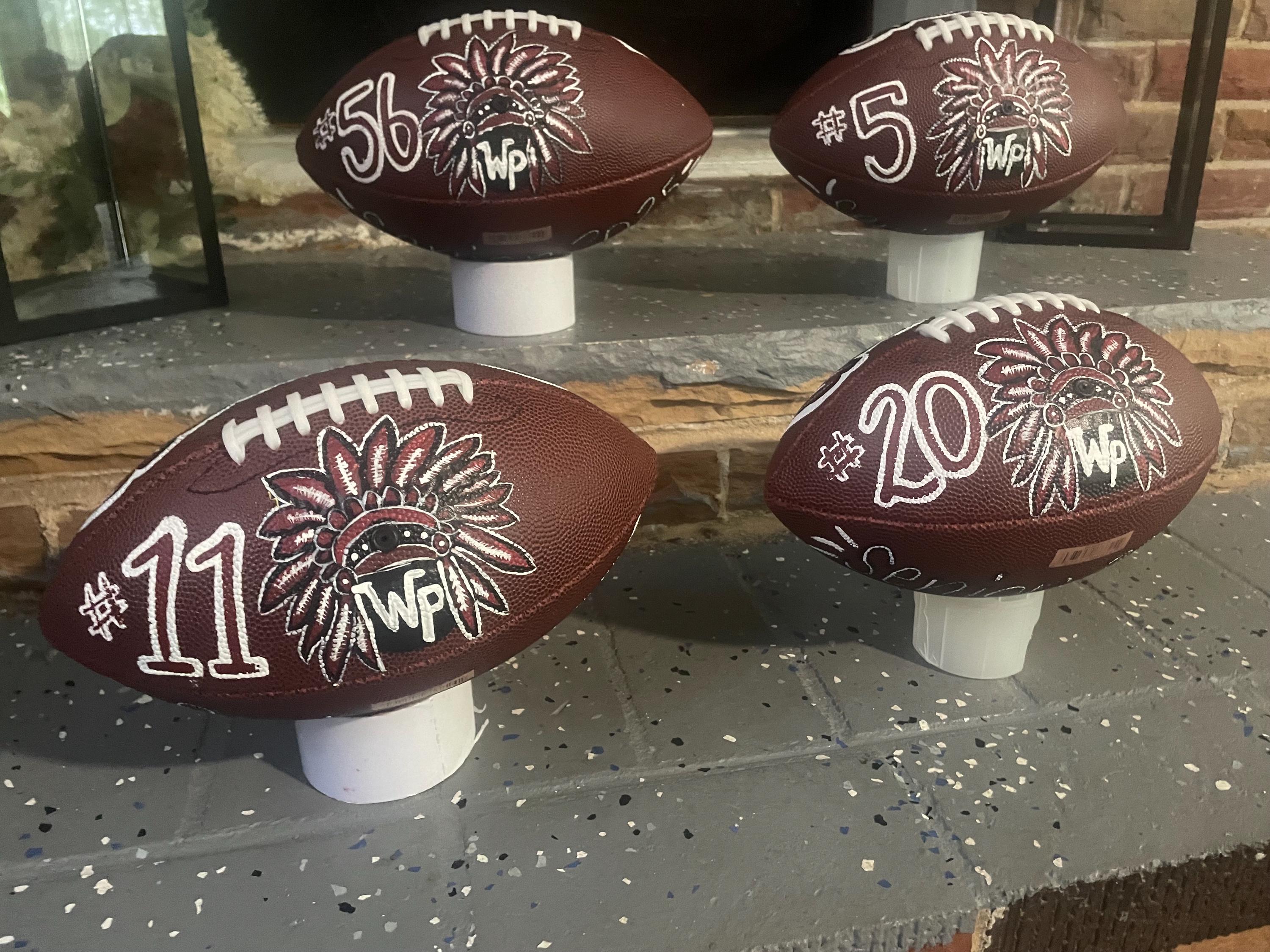 Football, Custom Painted Football, Personalized Football, Custom Sports ...