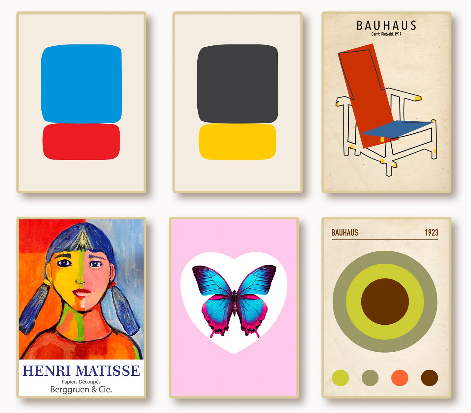 20 Posters, Rothko, Matisse, Hirst, Chillido, Ellsworth Kelly, Joan ...