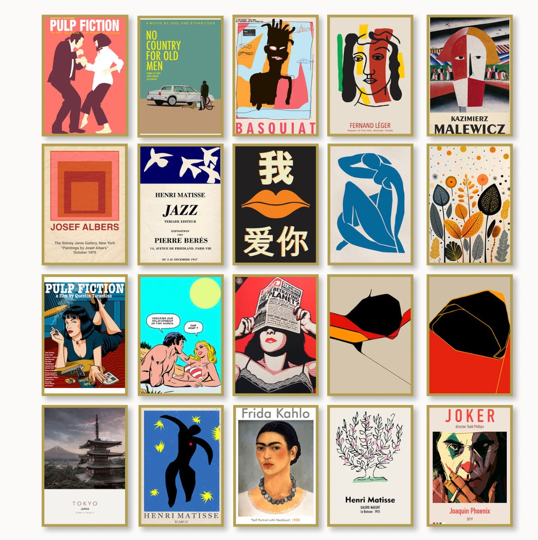20 Posters, Malevich, Frida Kahlo, Fernand Leger, Matisse, TOKYO ...