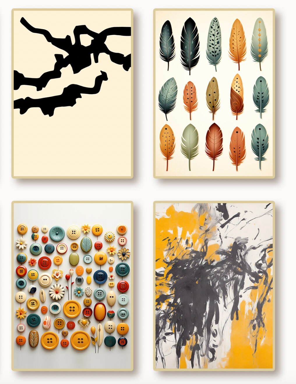 20 Posters, Rothko, Matisse, Hirst, Chillido, Ellsworth Kelly, Joan ...