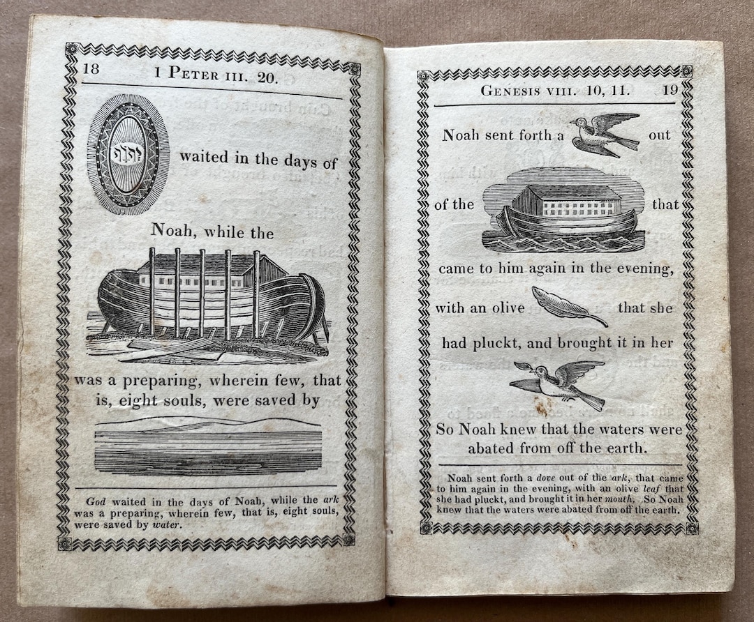 Antique Hieroglyphic Bible of 1830 - Etsy