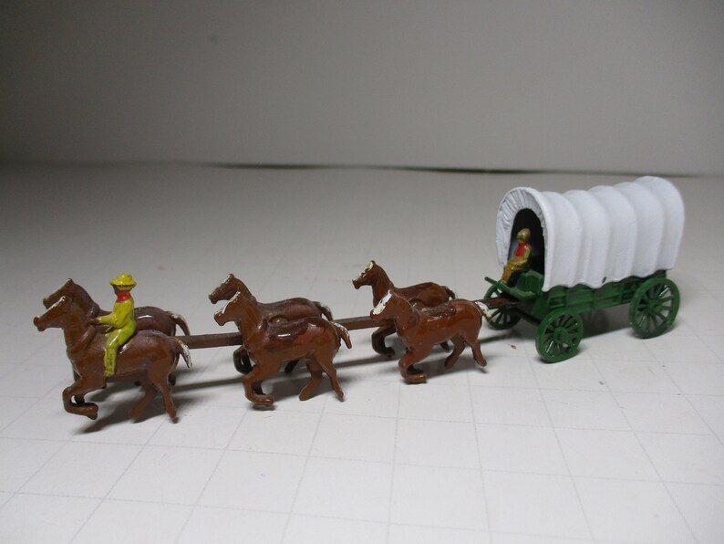 Moko Lesney Matchbox 1955 CONESTOGA COVERED WAGON and Horse Team, Near ...