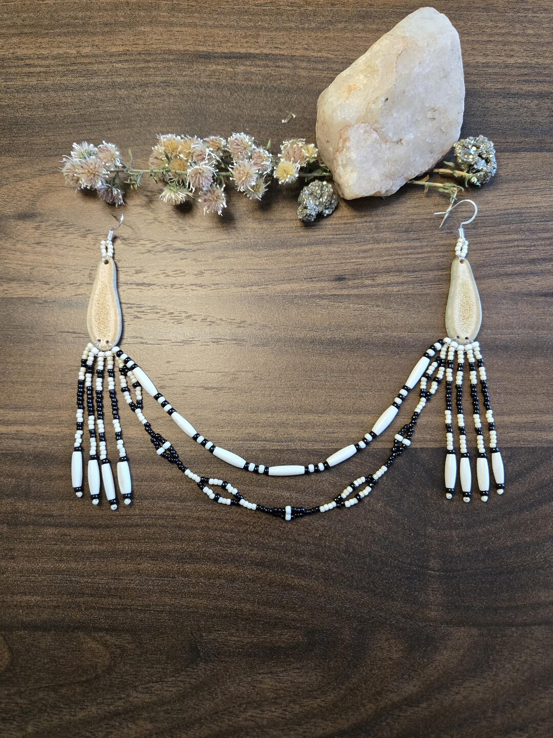 Apa's Antler Caribou Jewelry Set Agluirutet Inuit Yup’ik Attached ...