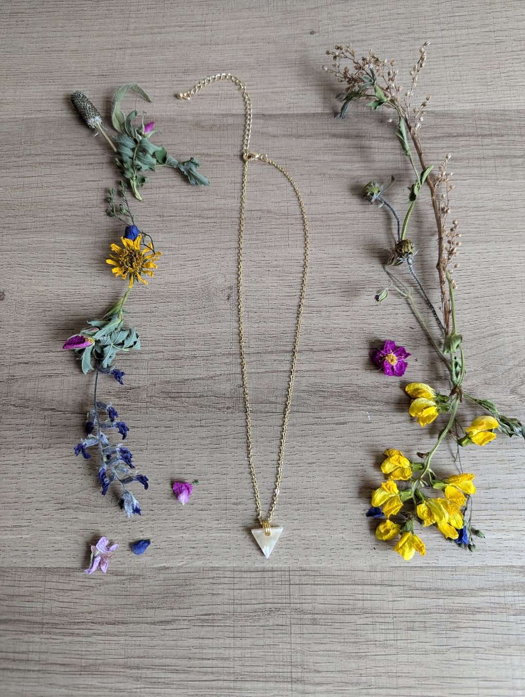 Alaska Native Made Jewelry Musk Ox Horn Triangle Pendant Adjustable ...