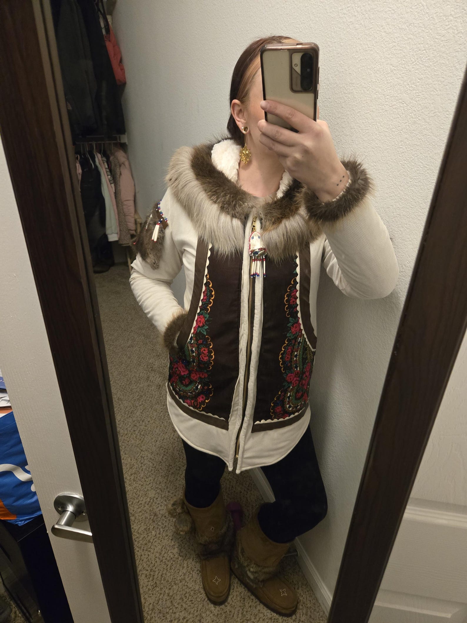 Winter Parka Jacket Eskimo Inuit Made Yup'ik Alaska Native Modern ...